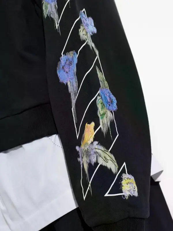 Off-White Arrows Floral-print Sweatshirt