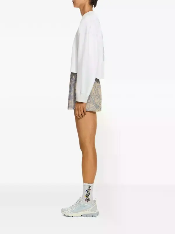 Off-White Printed Elasticated Waist Shorts