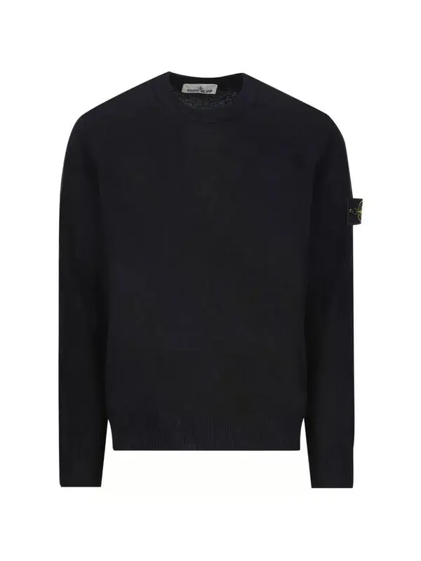 Stone Island Logo-patch Sweatshirt - Blue