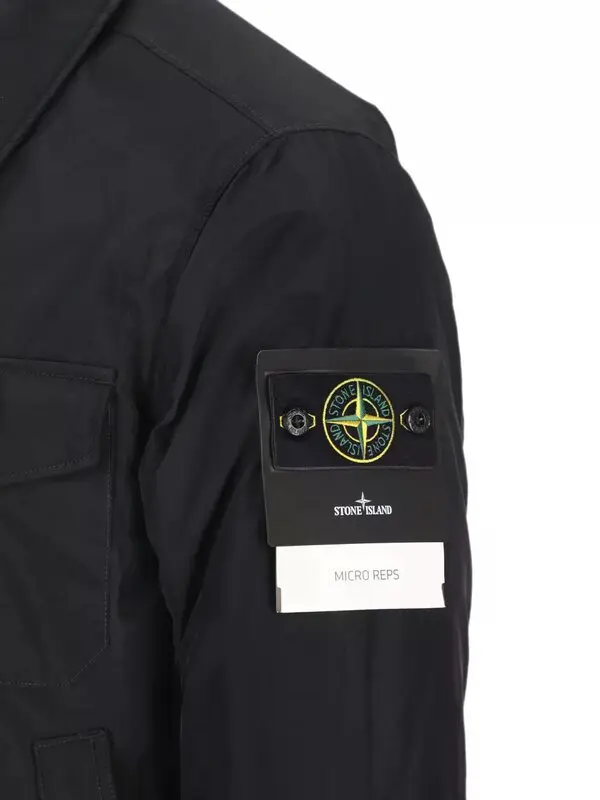 Stone Island Micro Reps Logo-patch Shirt Jacket