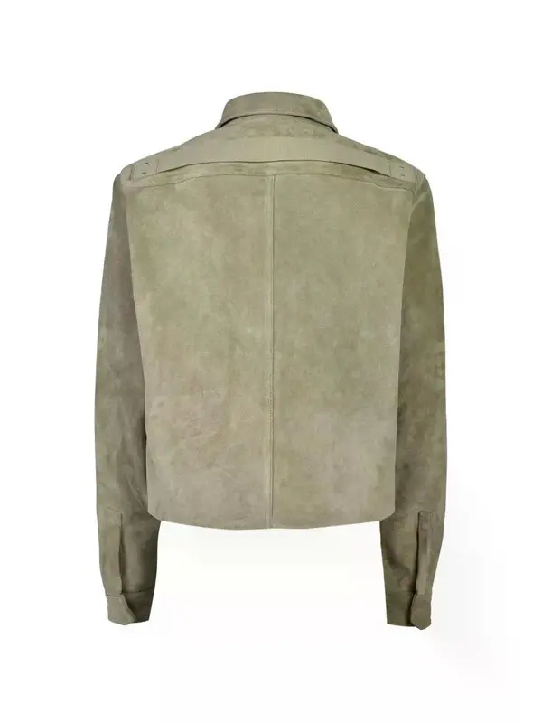 Rick Owens Alice Suede Panelled Jacket