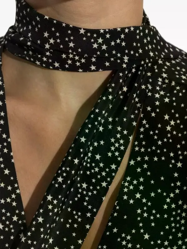 Valentino Garavani Star-print Silk Shirt