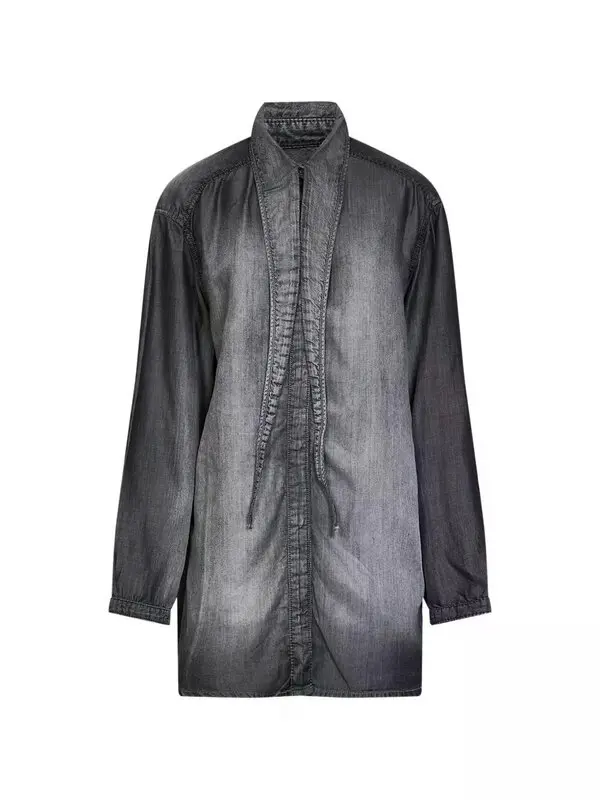 DIESEL® Scarf-collar Dégradé Shirt - Grey