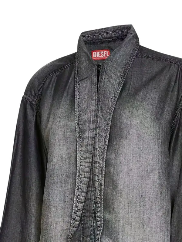 DIESEL® Scarf-collar Dégradé Shirt