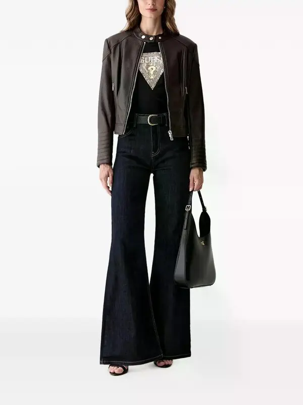 Guess Zip-up Panelled Jacket