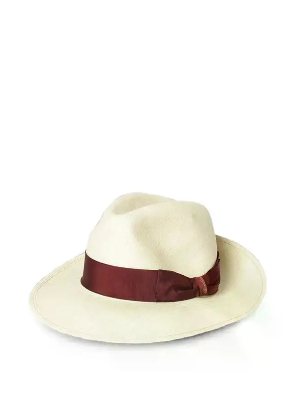Borsalino Woven-straw Wide-brim Hat - Neutrals