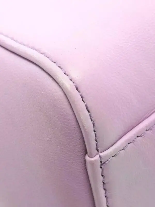 Fendi Mini Peekaboo Leather Tote Bag - Purple