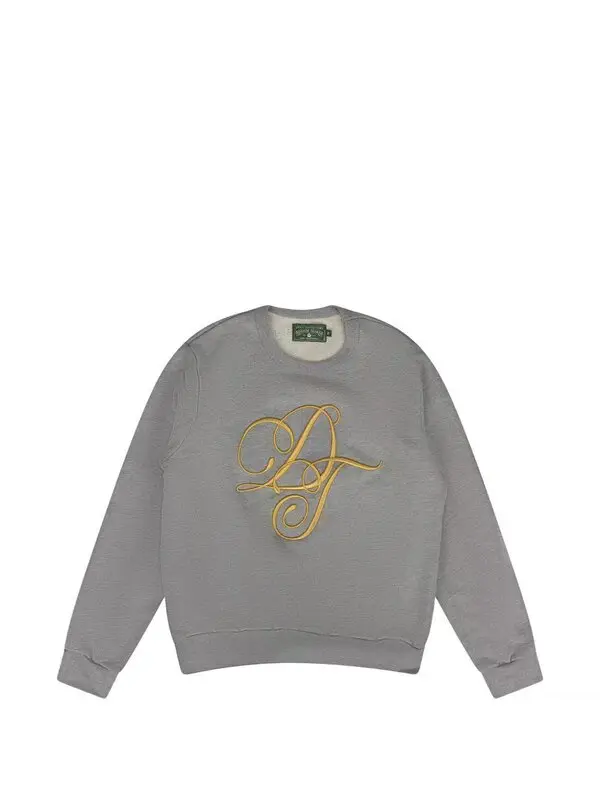 DENIM TEARS Script Crew-neck Sweater - Grey