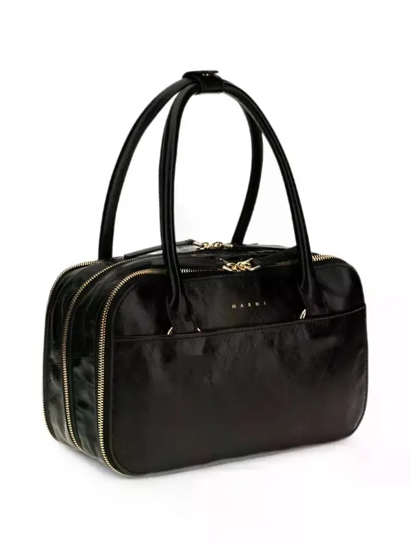 Marni Boxyne Leather Tote Bag