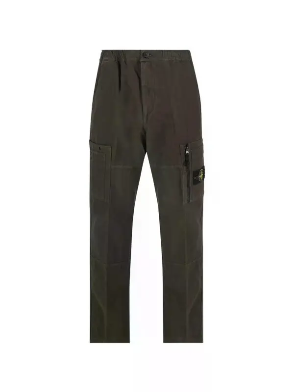 Stone Island Ripstop-cotton Cargo Pants - Green