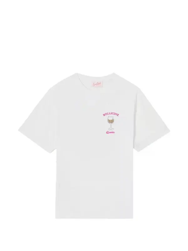 MC2 SAINT BARTH Emilie Rhinestone-embellished T-shirt - White