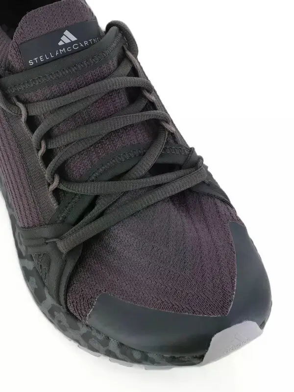 Adidas By Stella McCartney Ultraboost 20 Leopard-print Knit Sneakers - Purple