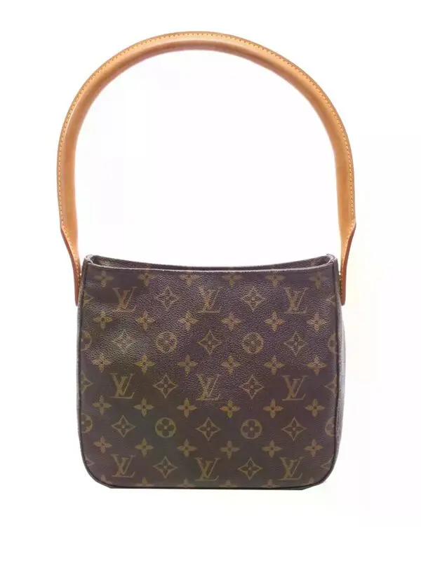 LOUIS VUITTON 2001 Monogram Looping Mm Shoulder Bag - Brown