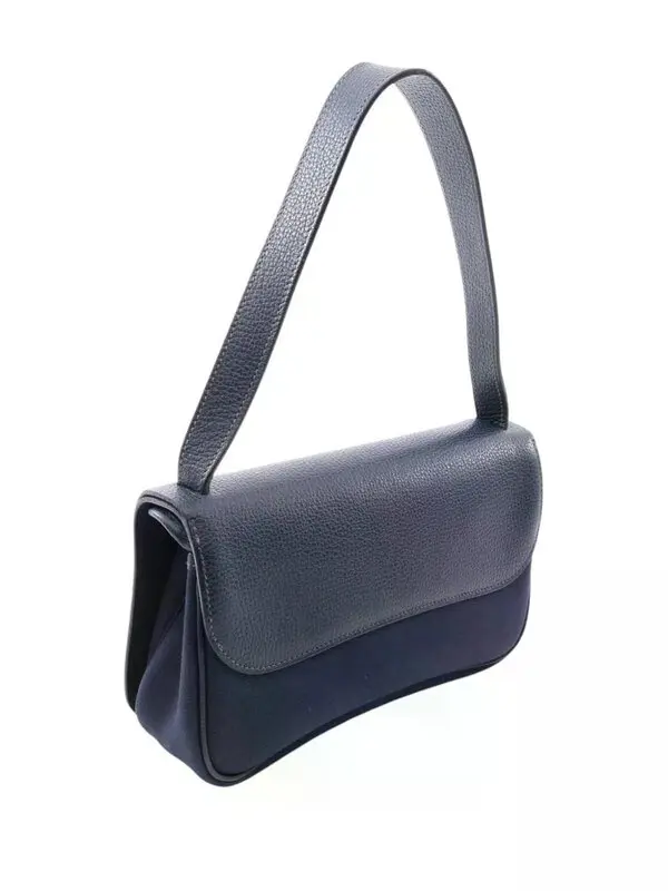 Hermès 2005 Vache Liege And Toile Colorado Pm Shoulder Bag - Blue