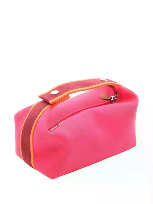 Hermès Toile Bride A Brac Case Vanity Bag - Pink