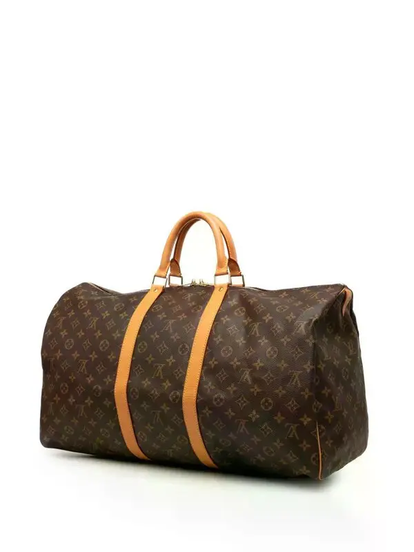 LOUIS VUITTON 2001 Monogram Keepall 55 Travel Bag