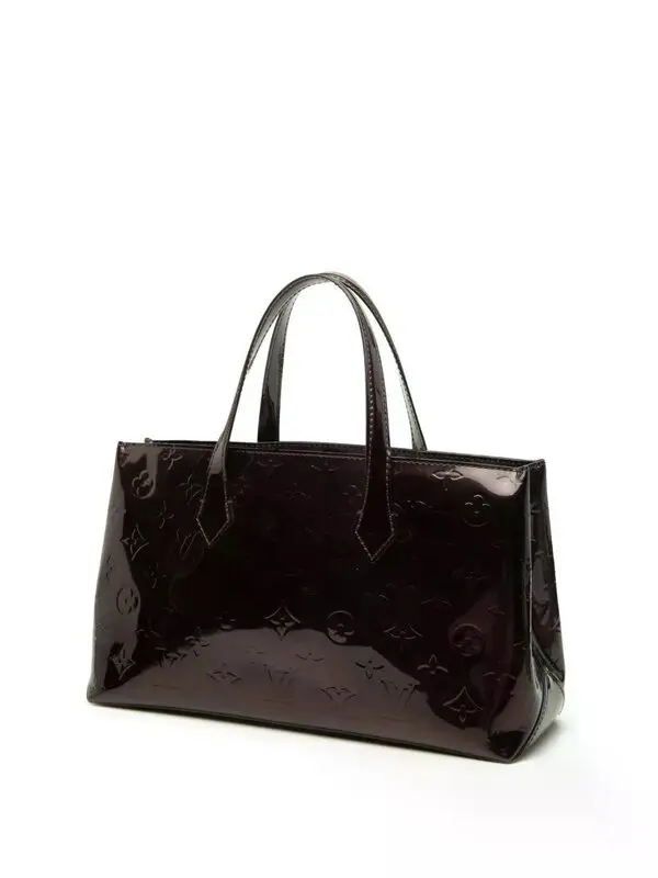 LOUIS VUITTON Monogram Vernis Wilshire Pm Handbag - Purple