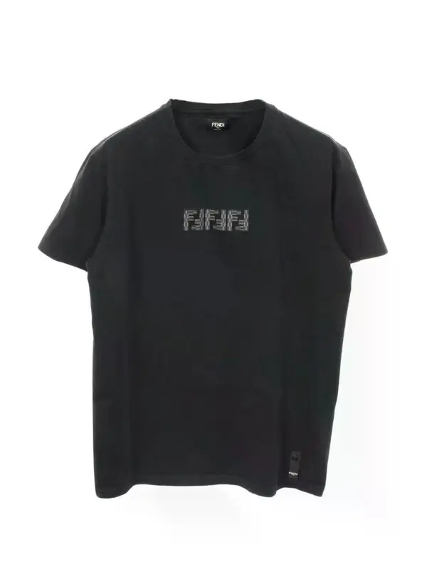 Fendi 2000s Ff Labyrinth Embroidery Short-sleeve T-shirt