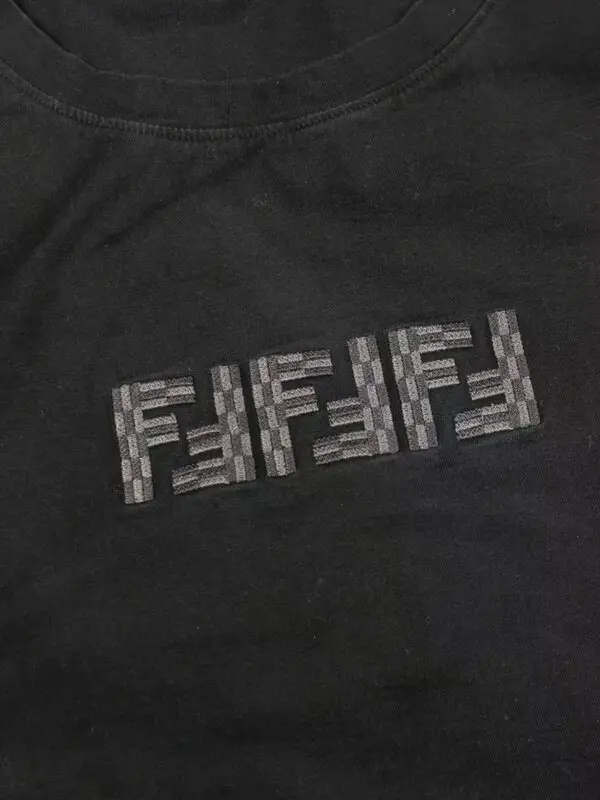 Fendi 2000s Ff Labyrinth Embroidery Short-sleeve T-shirt