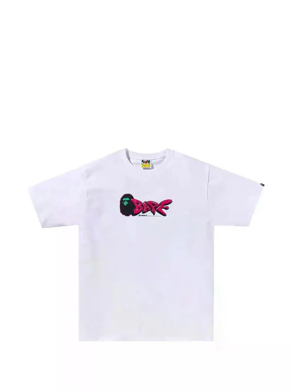 A BATHING APE 3d Art Logo T-shirt - White