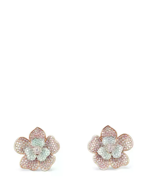 HYT JEWELRY Flower Diamond Earrings