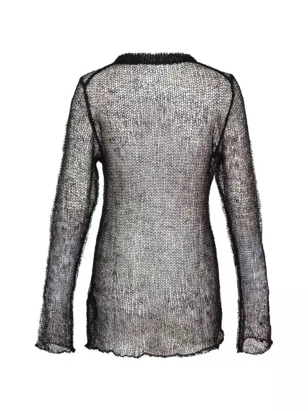 Yohji Yamamoto Open-knit Sweater