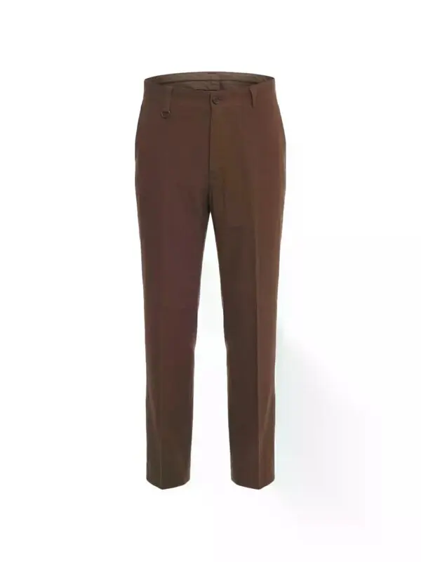 PAOLO PECORA Straight-leg Chino Trousers - Brown