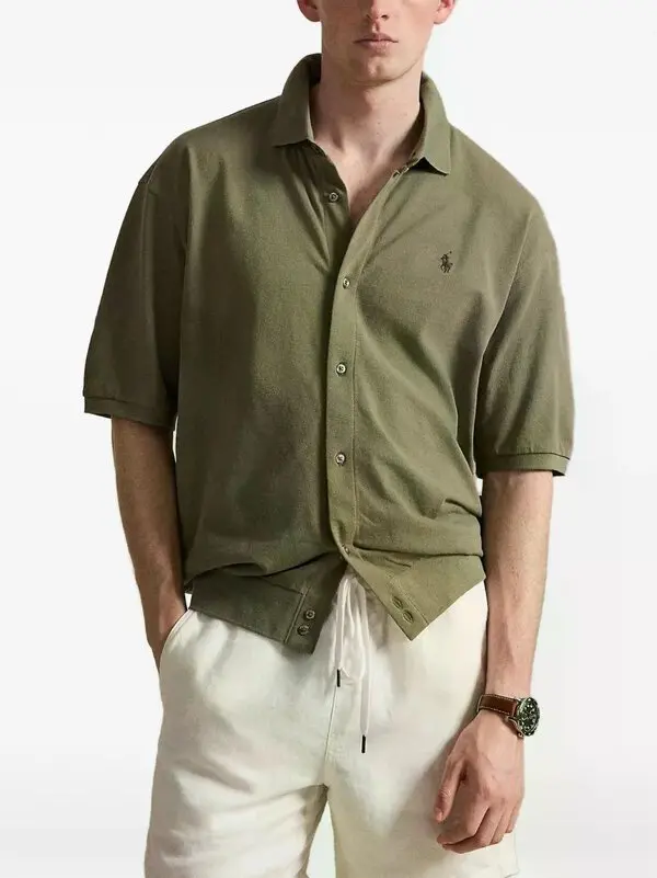 Polo Ralph Lauren Logo-embroidered Short-sleeve Shirt - Green