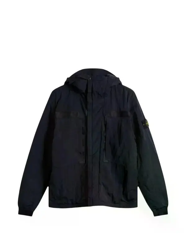 Stone Island Hooded Logo-patch Jacket