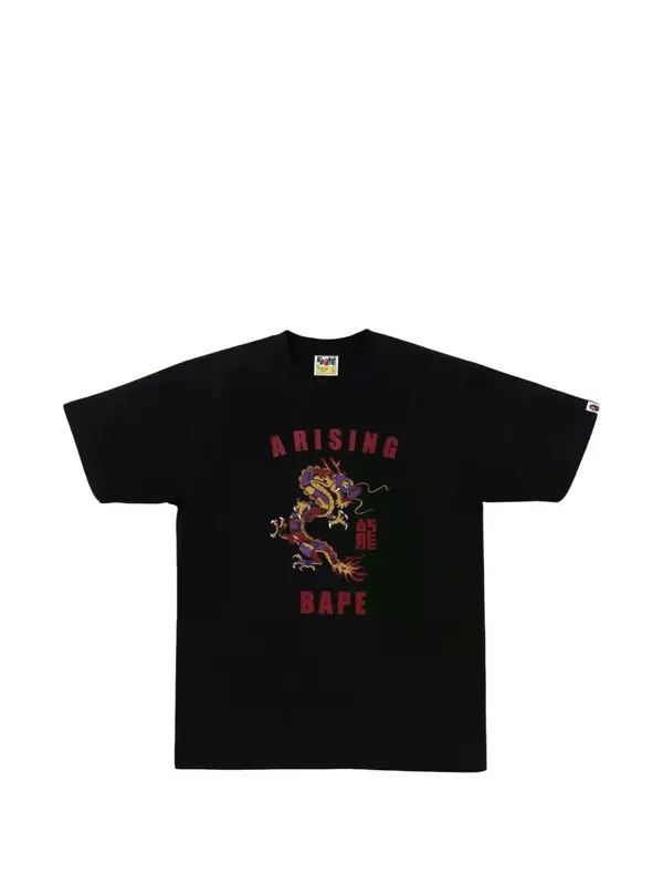 A BATHING APE Dragon-print T-shirt - Black