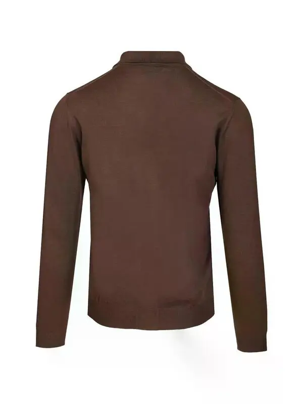 Fedeli Button-down Polo Collar Sweater