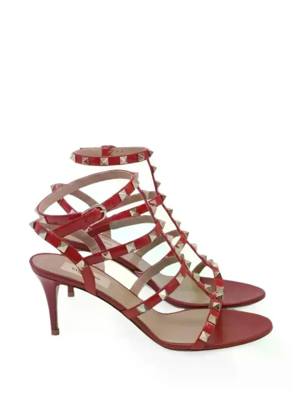 Valentino Garavani Rockstud Caged Sandals - Red