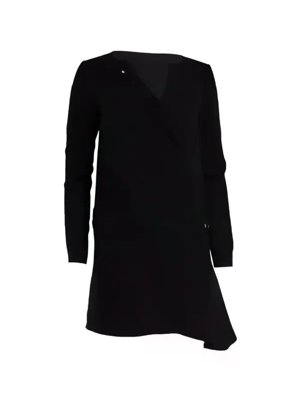 Ba&sh Asymmetric Long-sleeve Dress - Black
