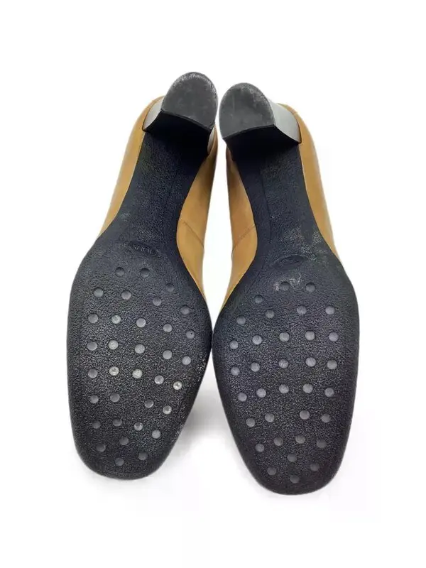 TOD'S Block Heel Loafer Pumps