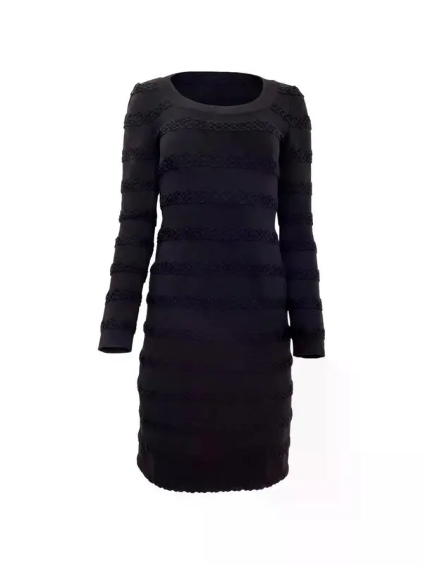 Alaïa Long-sleeve Mini Dress - Black