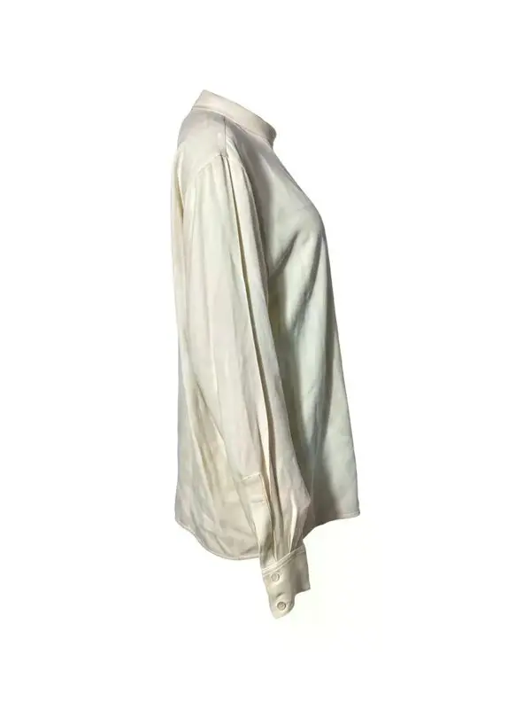 Victoria Beckham Scarf Neck Long Sleeve Blouse