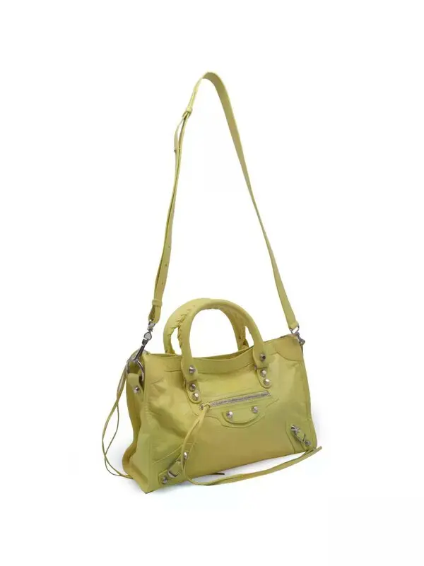 Balenciaga Le City Leather Tote Bag - Yellow