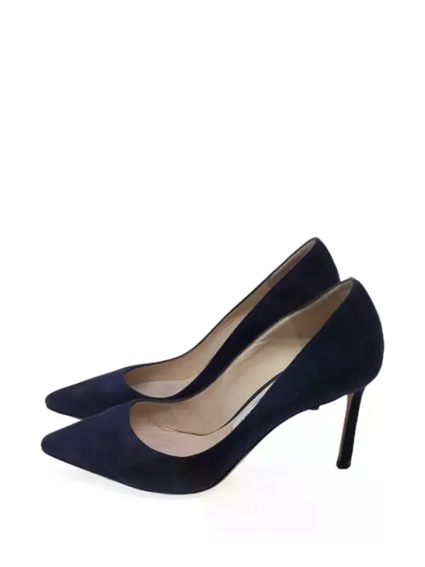 JIMMY CHOO Romy Suede Pointed Toe Stiletto Pumps - Blue