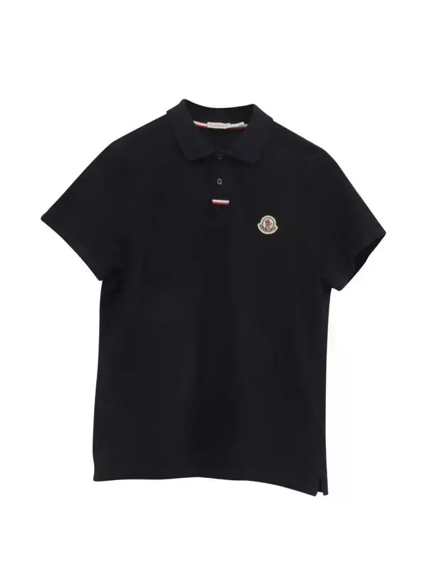 Moncler Logo-patch Polo Shirt - Blue