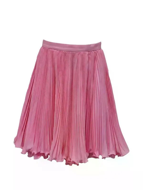Balmain Pleated Ruffled Mini Skirt - Pink