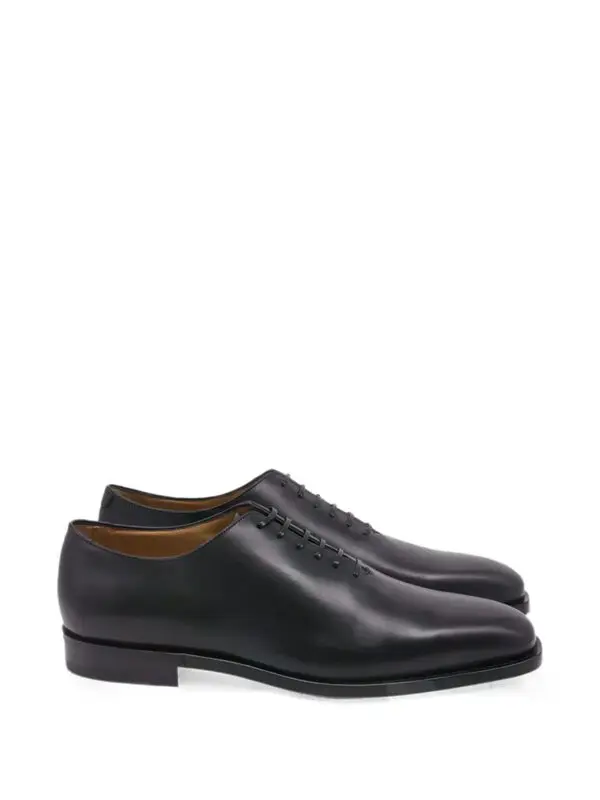 FERRAGAMO Late 2010s Angiolo Lace-up Shoes - Black
