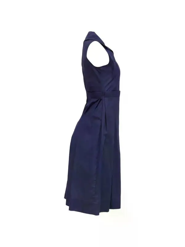Marni Open-collar Sleeveless Pleated Dress