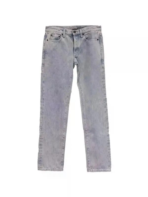 Saint Laurent Cropped Light-wash Straight Leg Jeans - Blue