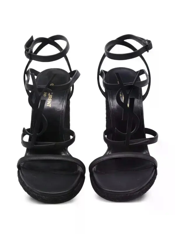 Saint Laurent Cassandra Wedge Sandals