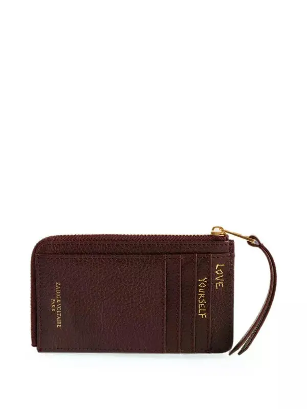 Zadig&Voltaire Grained-leather Card Holder