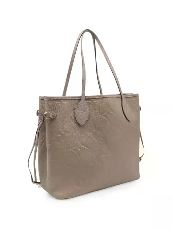 LOUIS VUITTON Monogram Empreinte Neverfull Mm Tote Bag - Neutrals