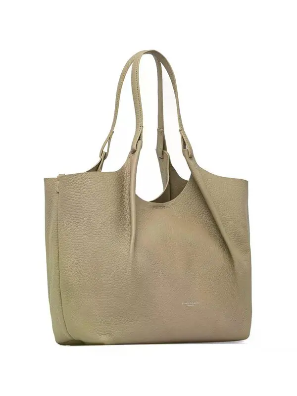 GIANNI CHIARINI Large Dua Grained Shoulder Bag - Neutrals