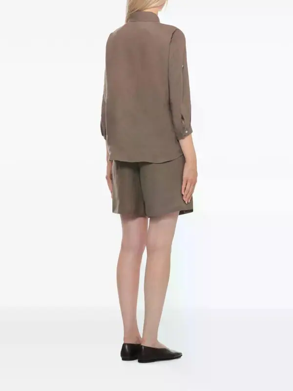 EMME Button-up Three-quarter Sleeve Shirt