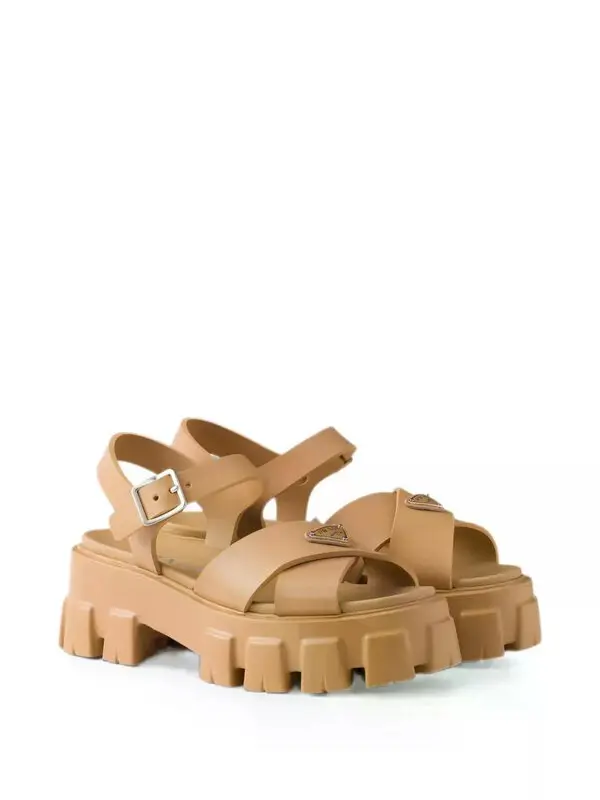 Prada Monolith Rubber Sandals