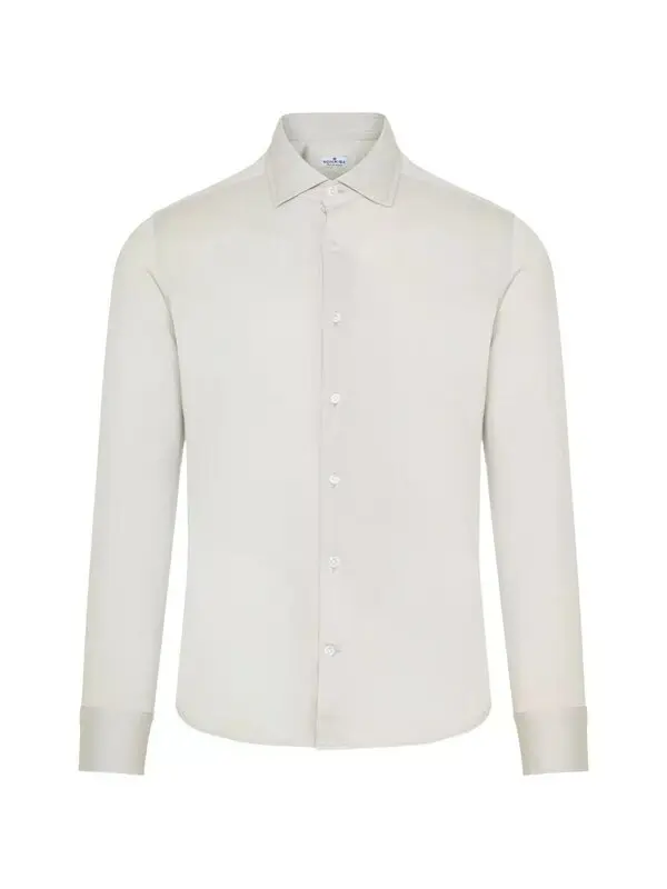 SONRISA Spread-collar Long-sleeve Shirt - White